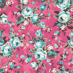 Vintage chintz roses seamless pattern Royalty Free Vector