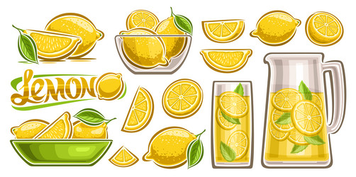 Abstract lemon Royalty Free Vector Image - VectorStock
