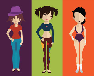Female Avatar Full Body Vector Images (over 370)