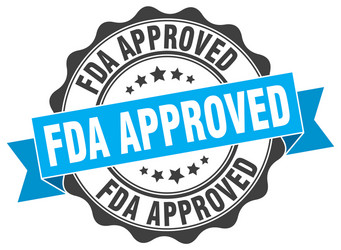 Fda approved stamp Royalty Free Vector Image - VectorStock