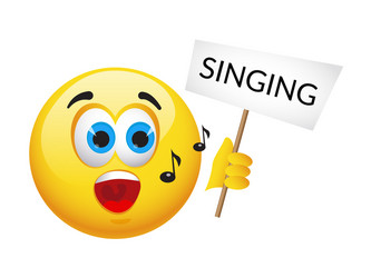 Emoji Singing Smiley Vector Images (over 110)