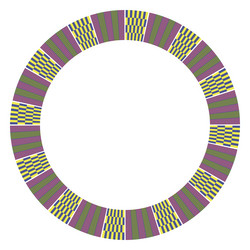 Ethnic pattern round frame african tribal textile Vector Image