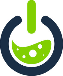 School science lab logo icon design Royalty Free Vector