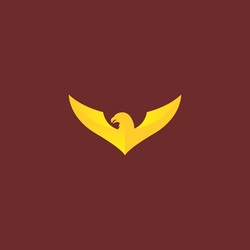 V eagle logo design wing logo icon falcon Vector Image