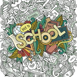 Cartoon hand-drawn doodle on the subject Vector Image