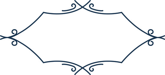 Line frame simple border decoration Royalty Free Vector