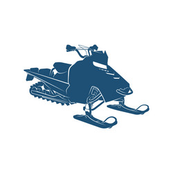 Snowmobile design creative logo Royalty Free Vector Image