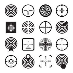 Black target hunting shooting sport Royalty Free Vector
