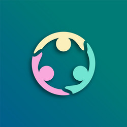 Design logos and symbols family team Royalty Free Vector