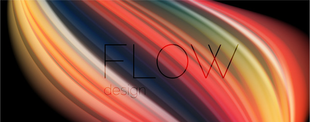 Flowing liquid colors - modern colorful flow Vector Image