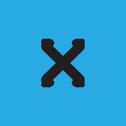 Box icon simple style cargo company poster Vector Image