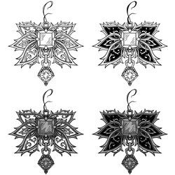 Gothic style elements Royalty Free Vector Image