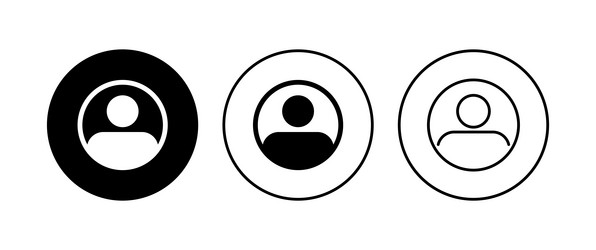 People icon set person icon user icon Royalty Free Vector