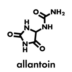 Allantoin molecule often used in cosmetics Vector Image