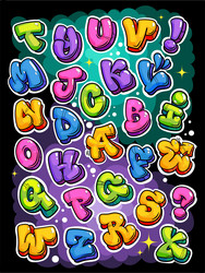 Aquatic font Royalty Free Vector Image - VectorStock