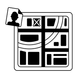 Detective map Royalty Free Vector Image - VectorStock