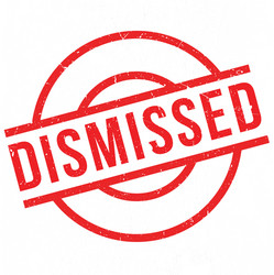 Dismissed rubber stamp Royalty Free Vector Image
