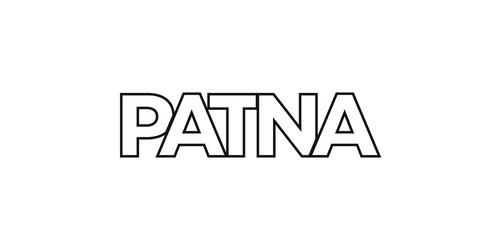 Patna in the india emblem design features Vector Image