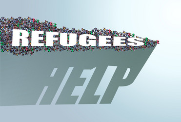 Refugee shelter line icon Royalty Free Vector Image