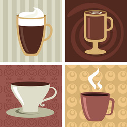 Coffee design elements Royalty Free Vector Image