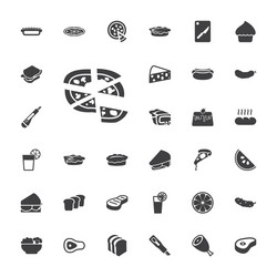 Slice icons Royalty Free Vector Image - VectorStock