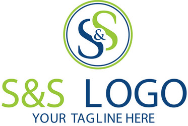 World logistic letter ss logo Royalty Free Vector Image