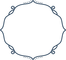 Line frame simple border decoration Royalty Free Vector