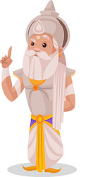 Bhishma pitamaha cartoon character Royalty Free Vector Image