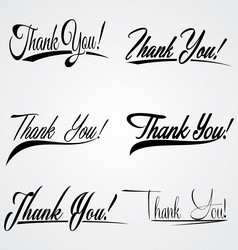 Thank you typography Royalty Free Vector Image