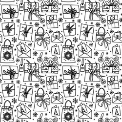 Christmas presents seamless pattern Royalty Free Vector