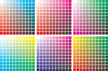 Color palette on a3 format Royalty Free Vector Image
