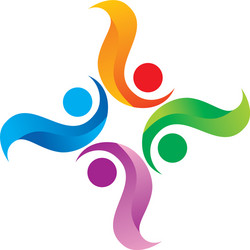 Success people logos Royalty Free Vector Image