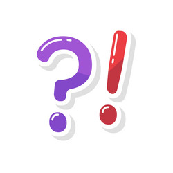 Exclamation mark on quote text box surprise Vector Image