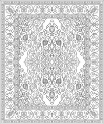 Template for carpet Royalty Free Vector Image - VectorStock