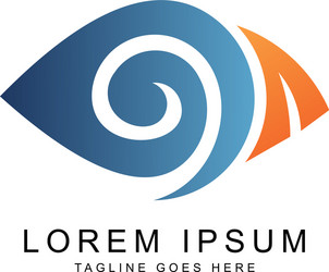 Safety eye logo template Royalty Free Vector Image