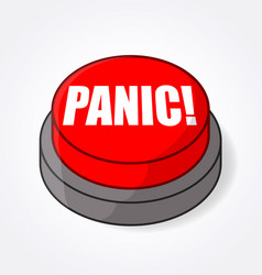 Big red alert button light flashing Royalty Free Vector