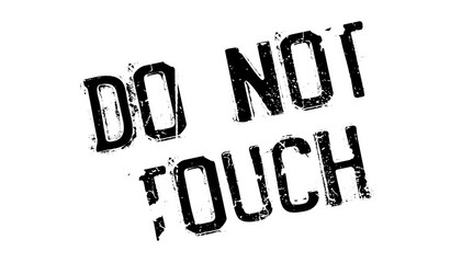 Do not touch rubber stamp Royalty Free Vector Image