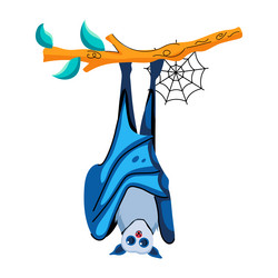 Hanging bat Royalty Free Vector Image - VectorStock