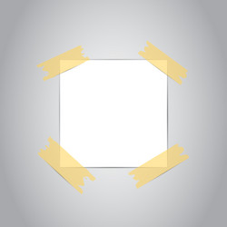 Note papers blank paper with yellow sticker Vector Image