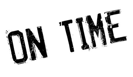 On time rubber stamp Royalty Free Vector Image