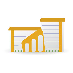 Public institutional building facade commercial Vector Image