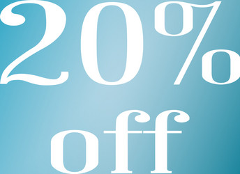 Twenty percent Royalty Free Vector Image - VectorStock