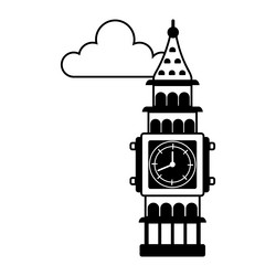 Clock tower Royalty Free Vector Image - VectorStock