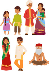 Indian people Royalty Free Vector Image - VectorStock