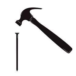 Orbitoclast and hammer sketch engraving Royalty Free Vector