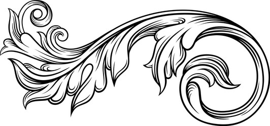 Black And White Scroll Patterns
