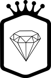 Diamond logo template symbol for cosmetics Vector Image