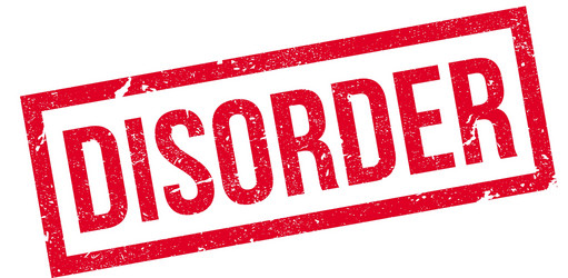 Disorder rubber stamp Royalty Free Vector Image