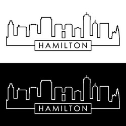 Hamilton Skyline Vector Images (57)