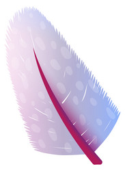 Bird feather seamless pattern blue feathers Vector Image